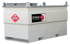 Bunded fuel tank with return and supply line - Energia